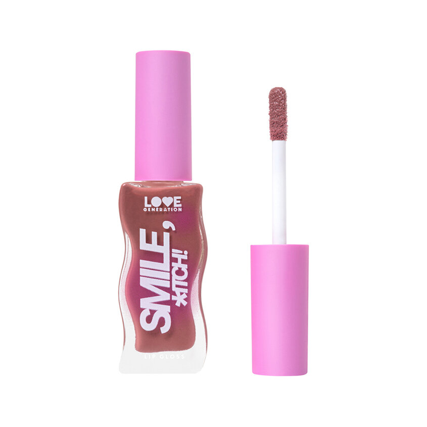 Блеск для губ LOVE GENERATION SMILE,*ITCH! тон 04 Dirty rich