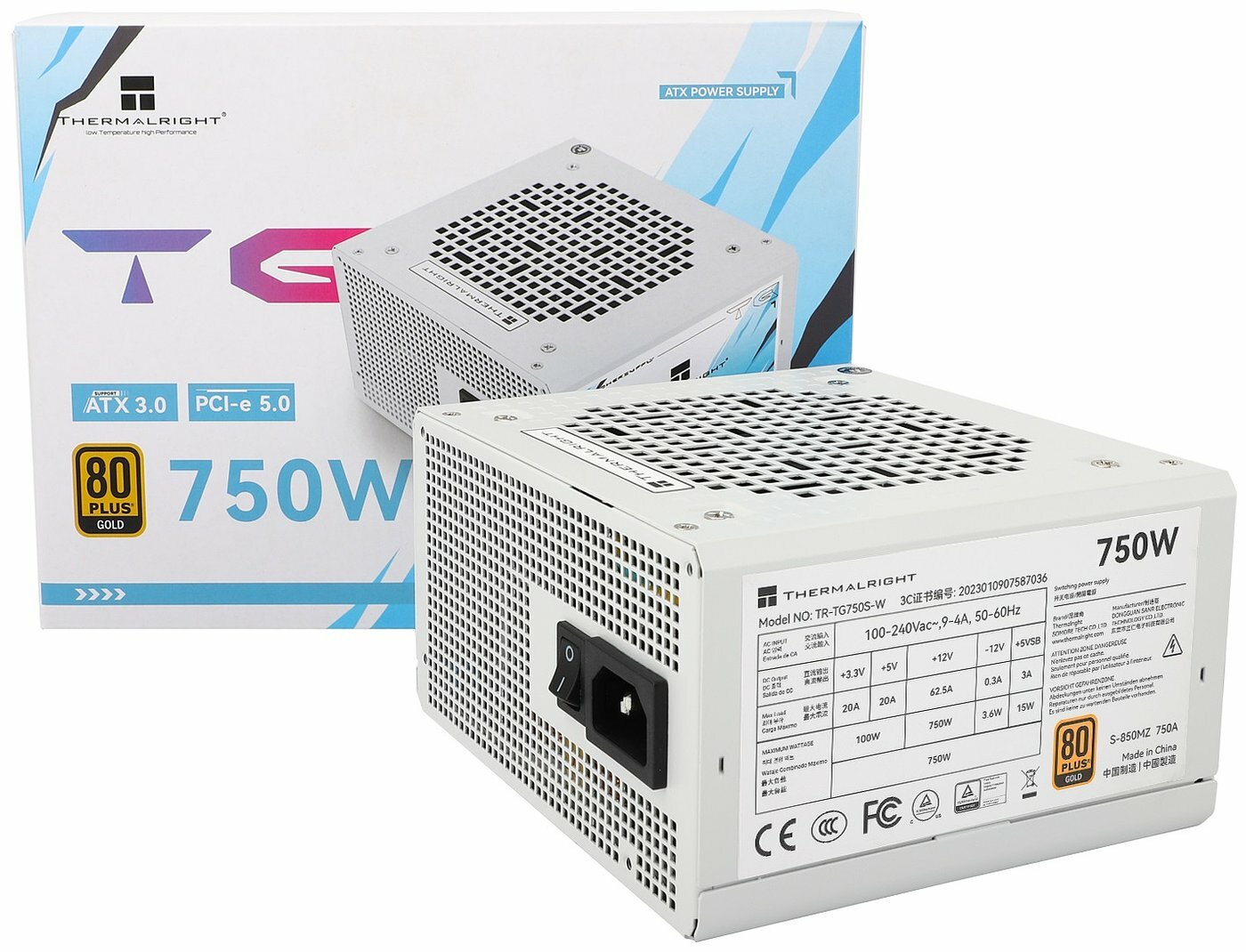 Блок питания Thermalright 750W Gold White (TR-TG750S-W)