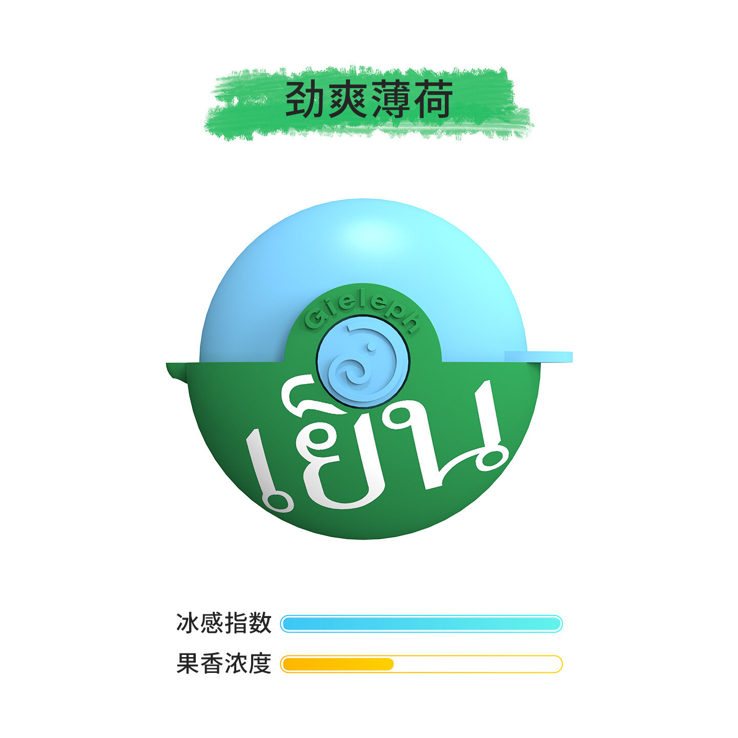 Эфирное масло для носа Zhizhi Xiang Thai Herbal Elf Ball, освежающее, для работы в школе, против сонливости