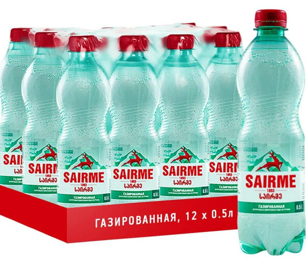 Саирме 0,5л./12шт. Минеральная Саирме Вода минеральная Грузия