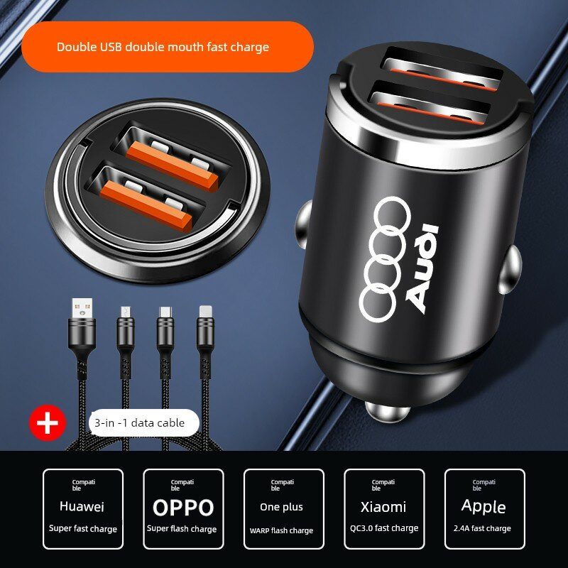 Зарядное устройство для автомобиля Audi A4L, скрытая быстрая зарядка, адаптер для A6L/Q5L/A3/A7/Q3/Q7/Q2L Audi [200 Вт