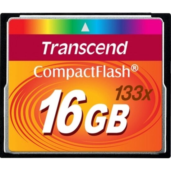 Карта памяти Transcend CompactFlash 16GB 133X TS16GCF133 (45/20 Mb/s)