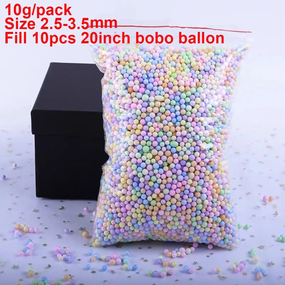 Пенопластовые бусины Bobo 2.5-3 мм 10г Белый, 1