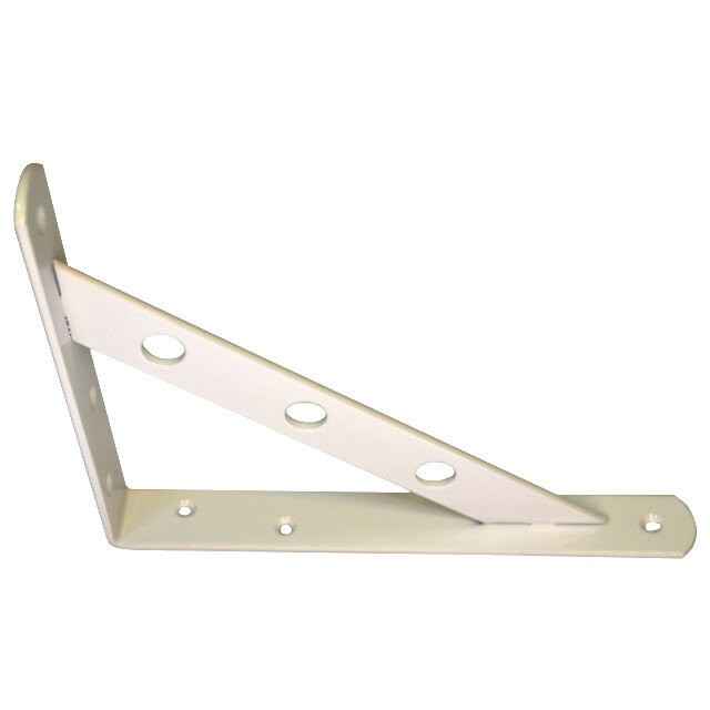 Кронштейн усиленный Альфа 150х125х25мм белый