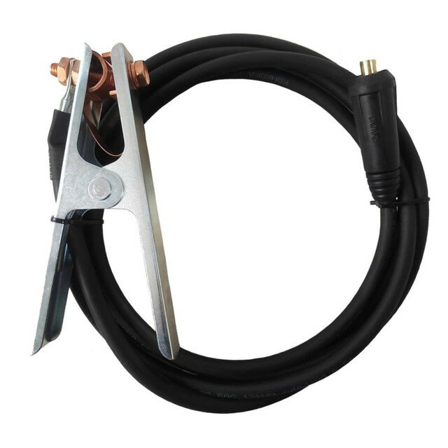 Кабель КГ16 Профессионал 807 с клеммой заземления, 5м, вилка 10-25