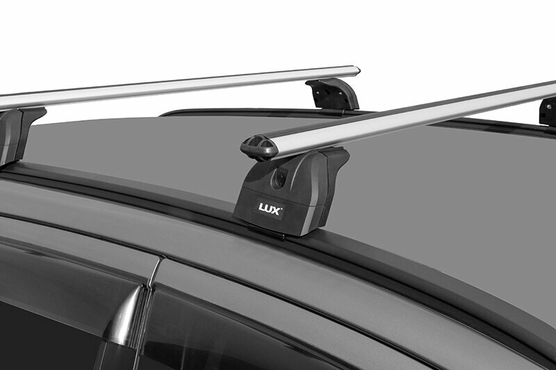 Багажник на крышу на водостоки LUX БК2 для Baic BJ40 2013 г. в - по н. в. с аэродинамическими дугами 1,4 м / Багажник для Баик БДЖи40