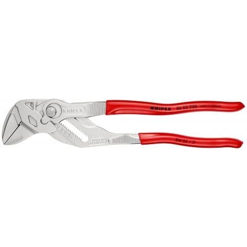 Клещи переставные-гаечный ключ Knipex, KN-8603300, красный, 300 мм