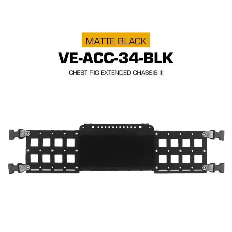Тактический подсумок Tactical Magic Fastener Extended Chassis III Molle для нагрудной Черный, Black