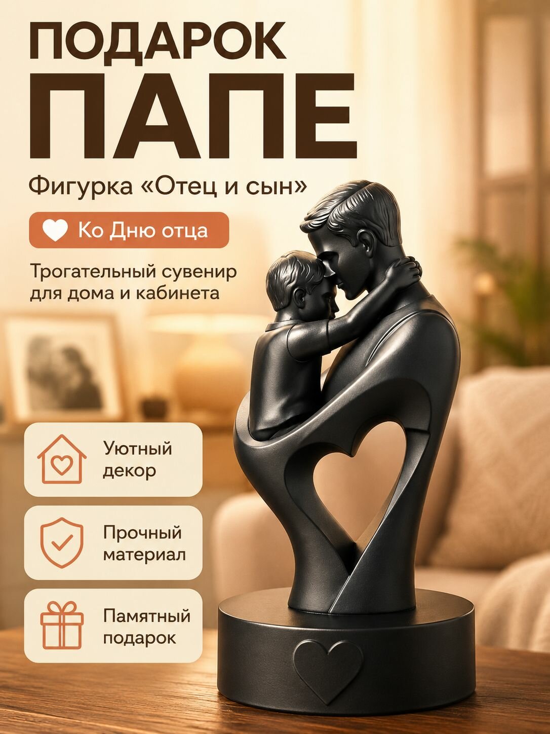 Фигурка на день отца: Отец и сын