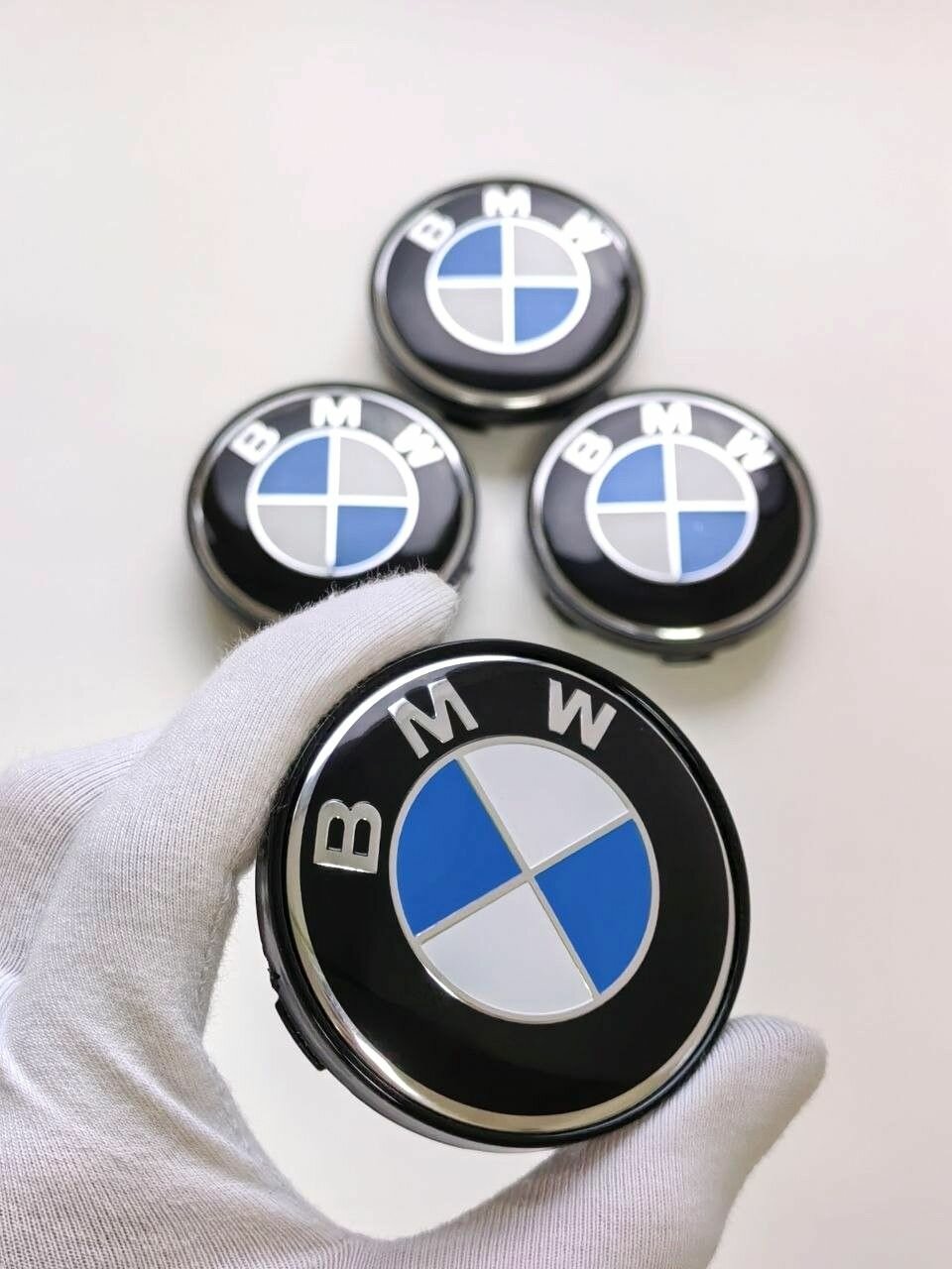 Заглушки BMW 60*56 мм колпачки, ступицы на диски, БМВ, 4 шт.