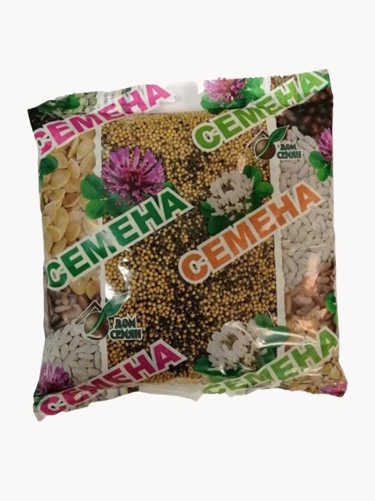 Смесь сидератов для посева в приствольных кругах деревьев, подавление сорняков и защита от вымерзания корней, 250 гр семян