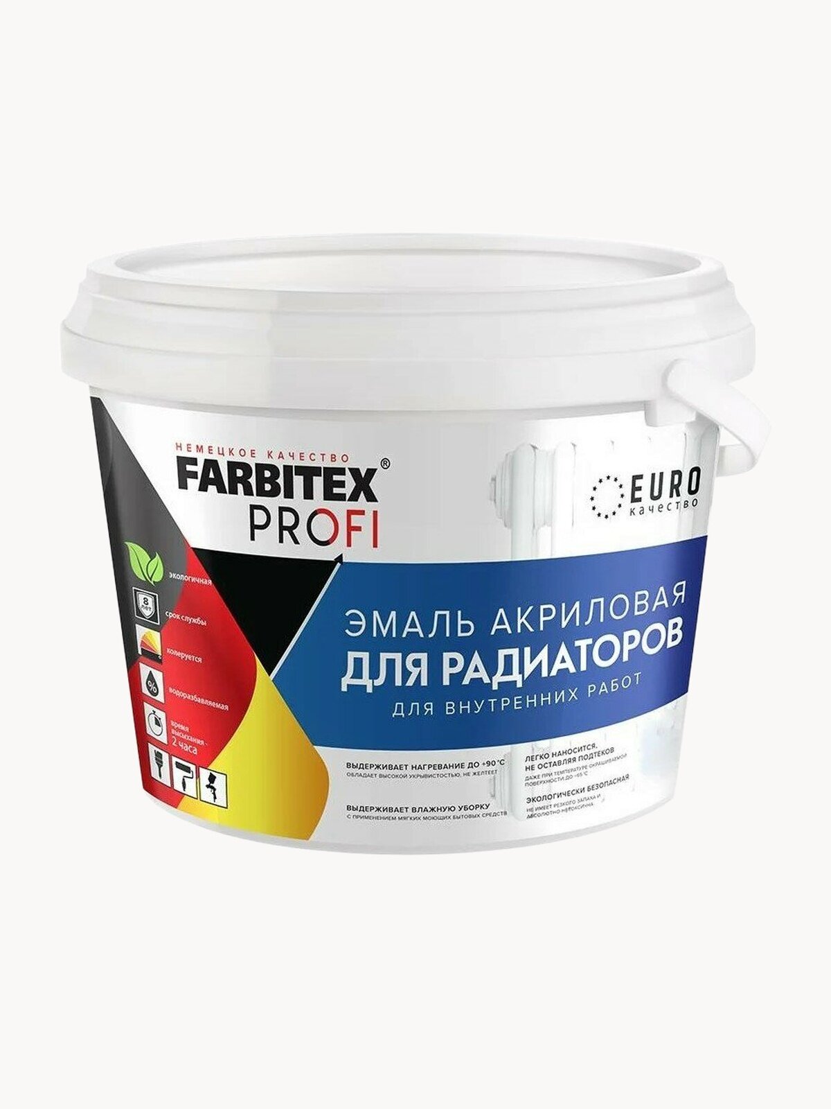 Эмаль акриловая для радиаторов FARBITEX PROFI 2,5 л