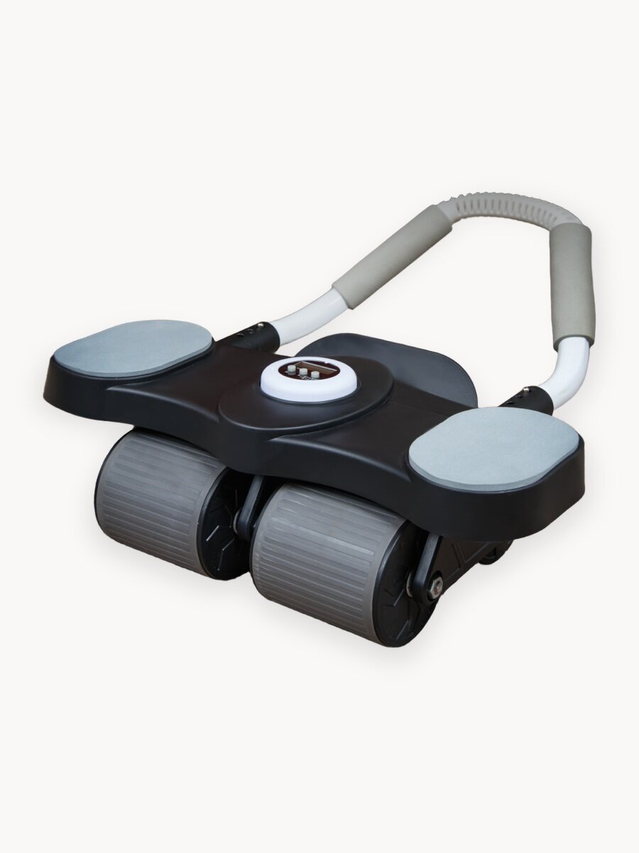 Тренажер Ролик для пресса, ног, спины, рук Solmax с возвратным механизмом, для дома, фитнеса, похудения, сталь, до 120кг