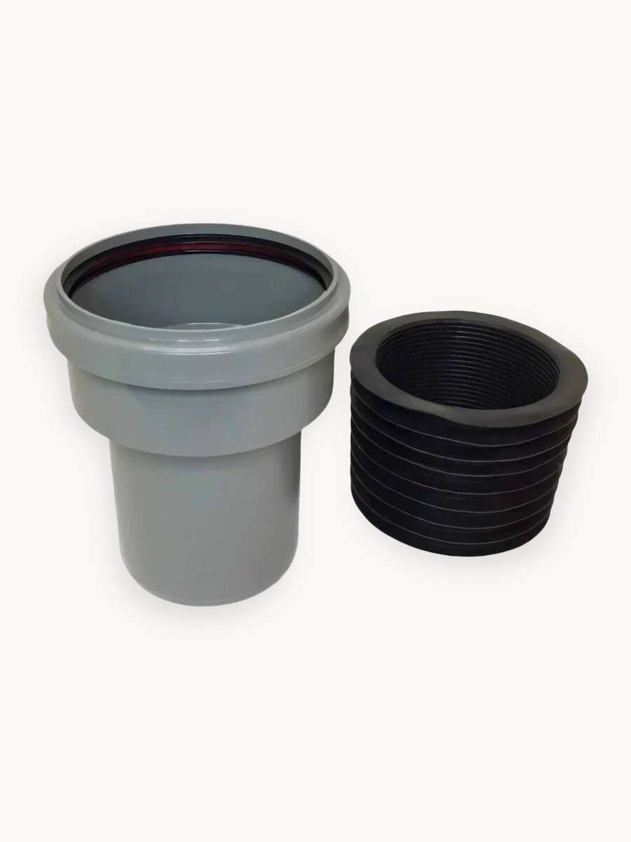 Муфта вставная (восстановитель раструба) для пластиковых и чугунных труб d110мм