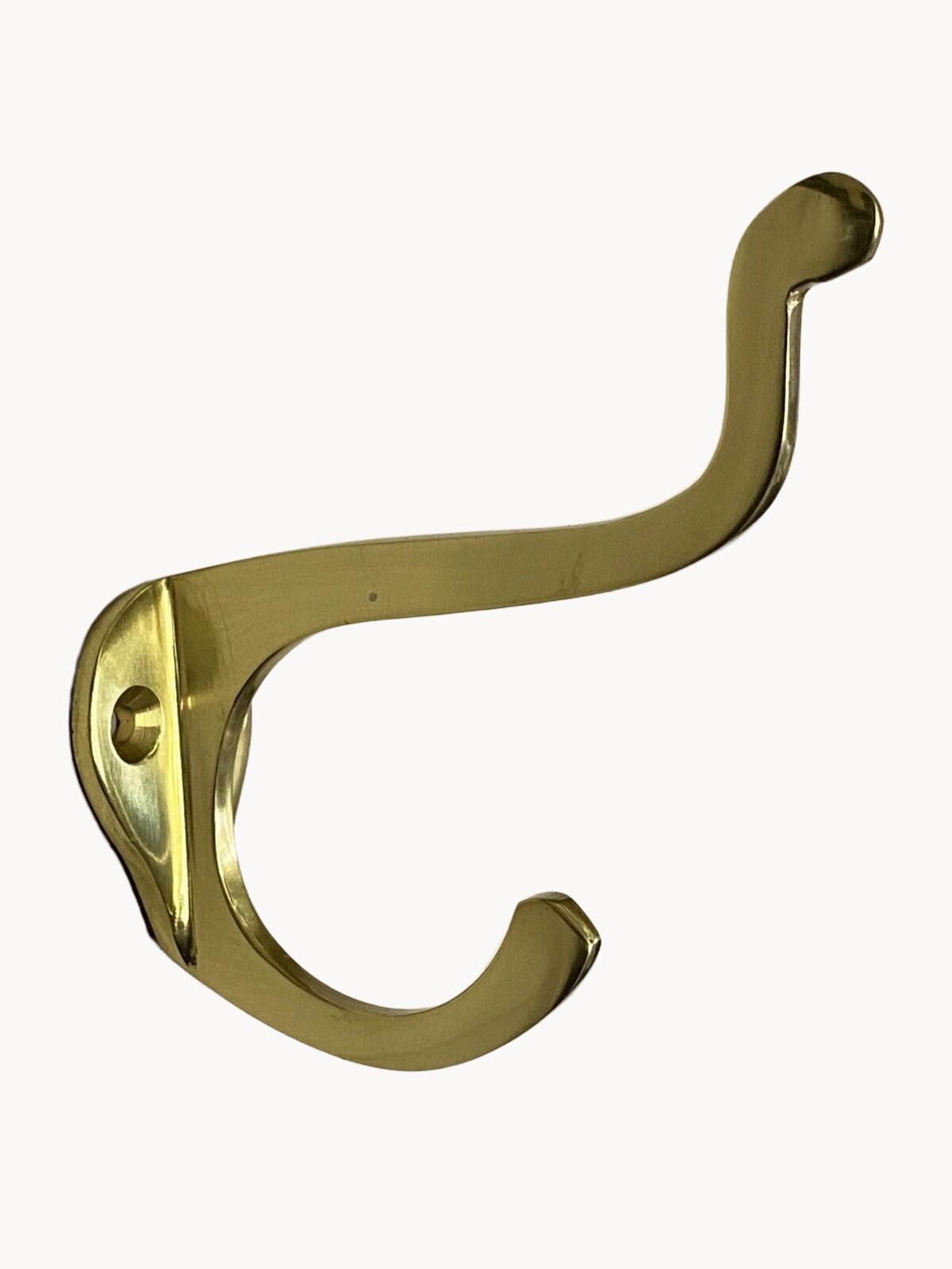 Латунный крючок вешалка BUTLER LB-108 PB, винтажный стиль 75*30мм