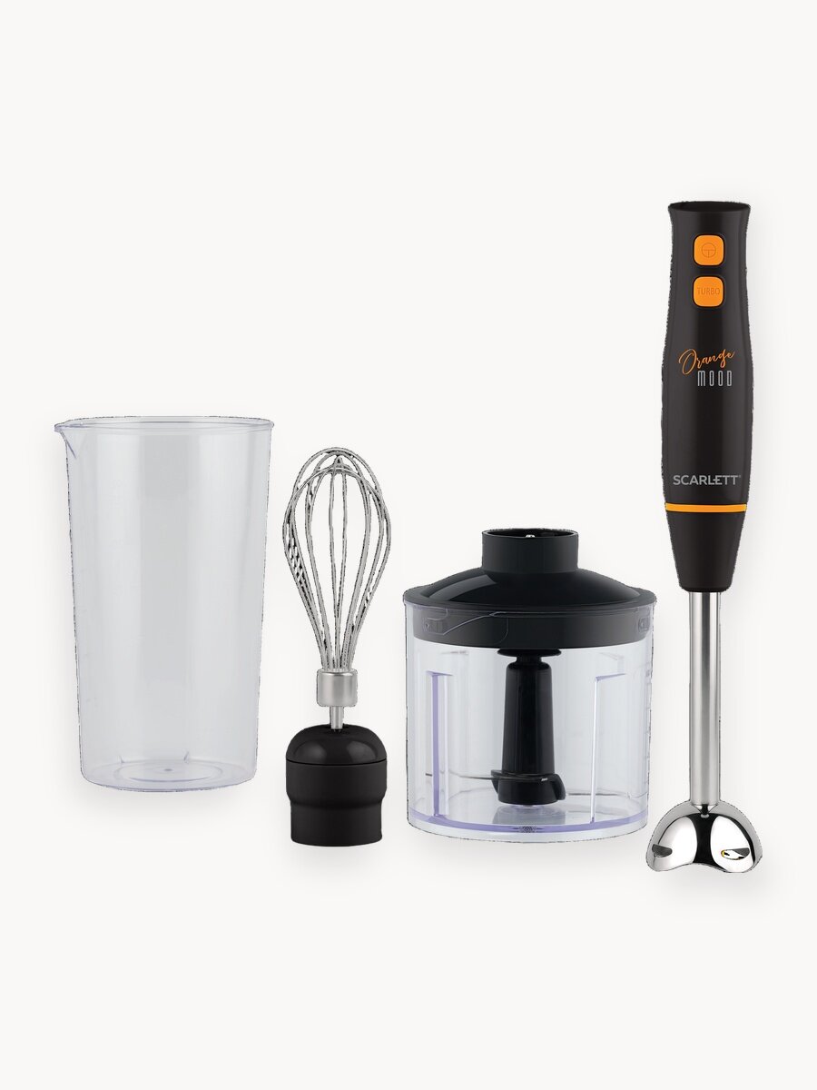 Блендер Scarlett SC-HB42F82, 900 Вт, коллекция Orange Mood, быстрое измельчение