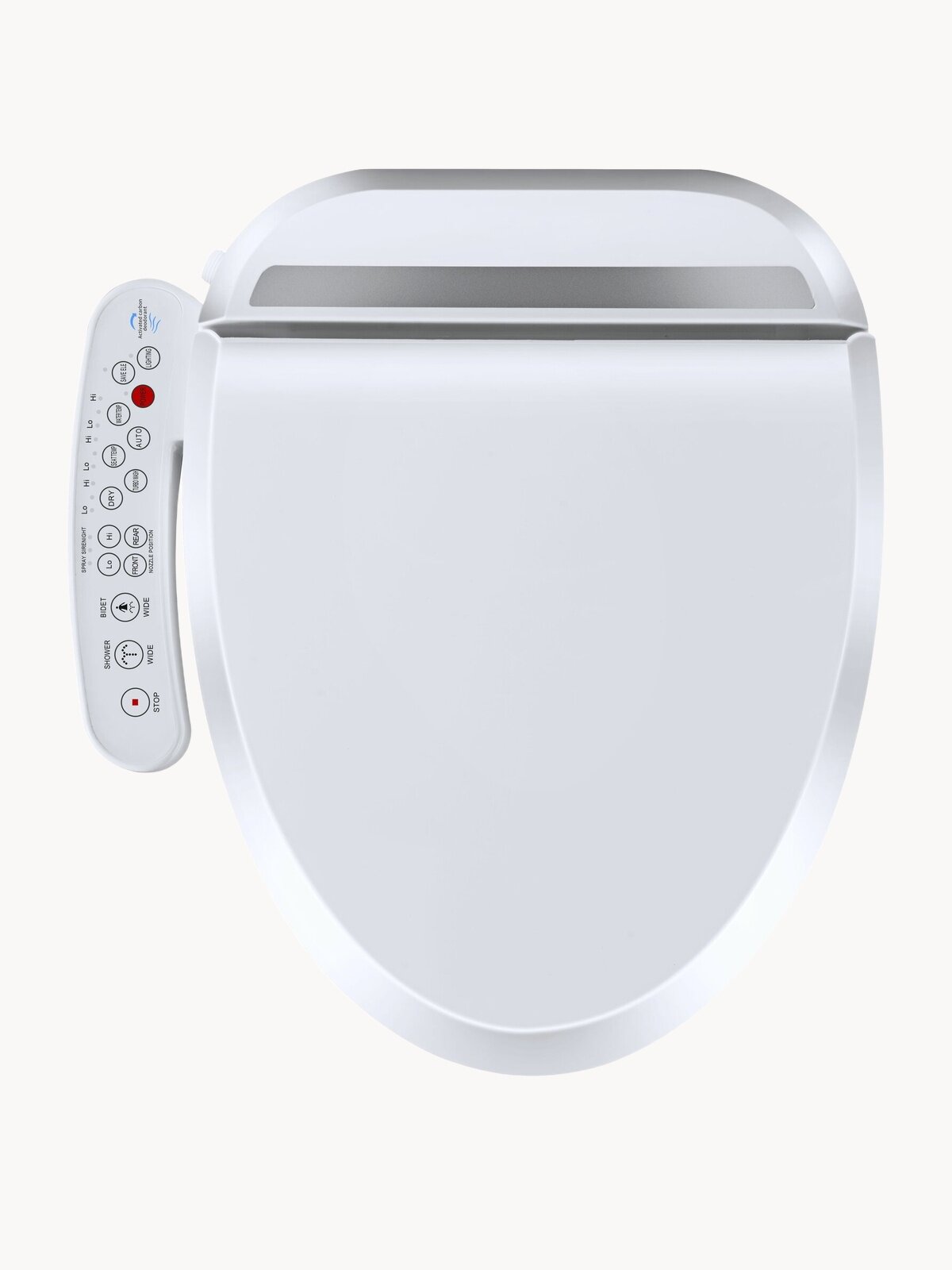 Умная крышка биде для унитаза со встроенным пультом управления