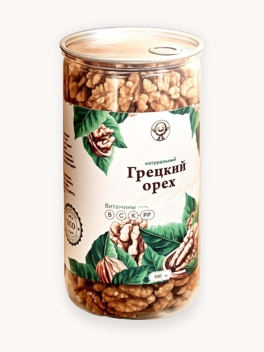Грецкие орехи "HoneyNUTS", 500 г, сладкие, очищенные, отборные, крупные, свежие половинки