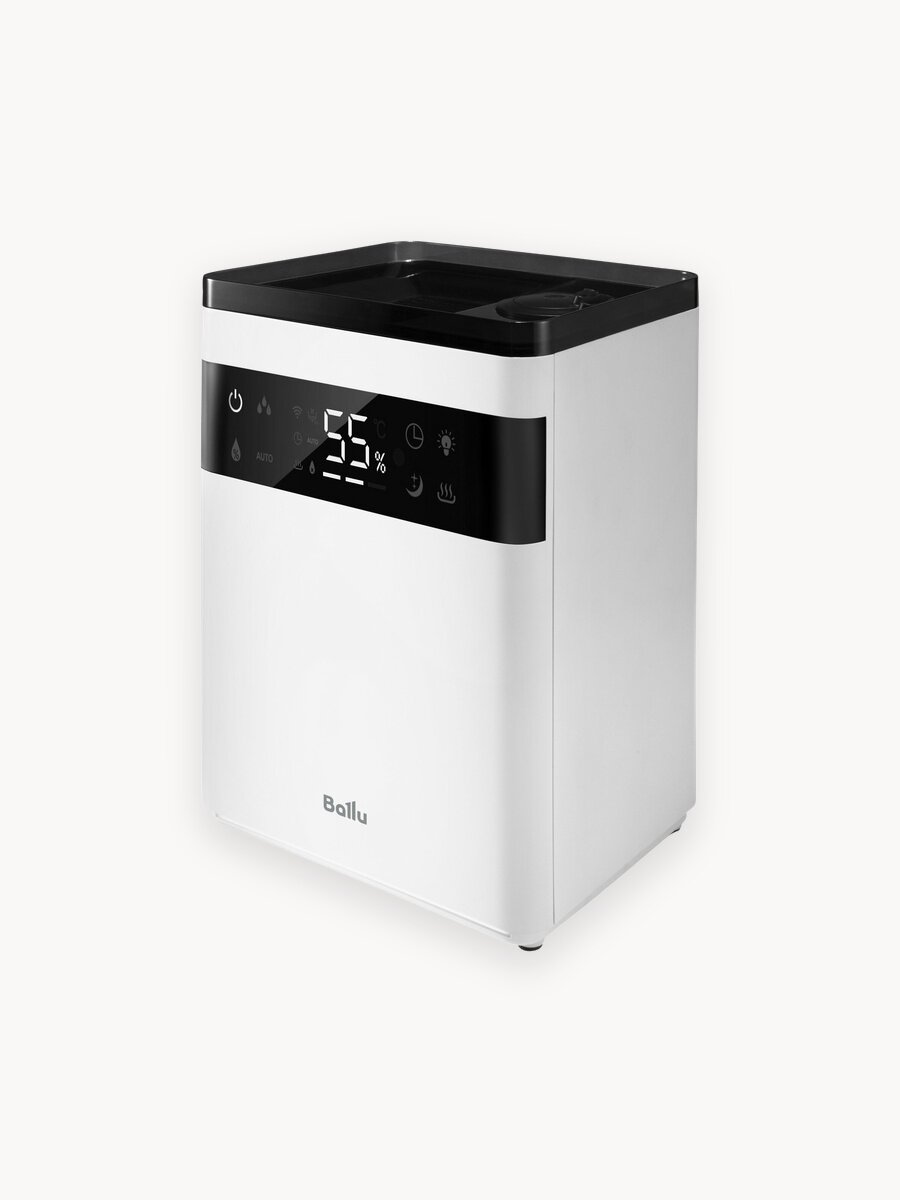 Увлажнитель воздуха Ballu UHB-955, белый, ультразвуковой, с сенсорным управлением, белый, с ароматизацией, верхний залив воды,