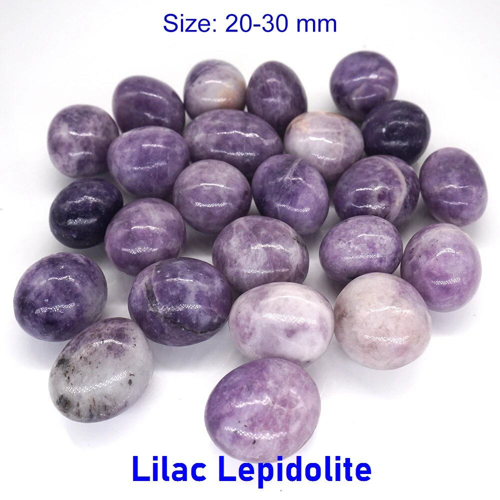 Целебные кристаллы, натуральные камни Фиолетовый, 10g (1 PCS), Lilac Lepidolite-O