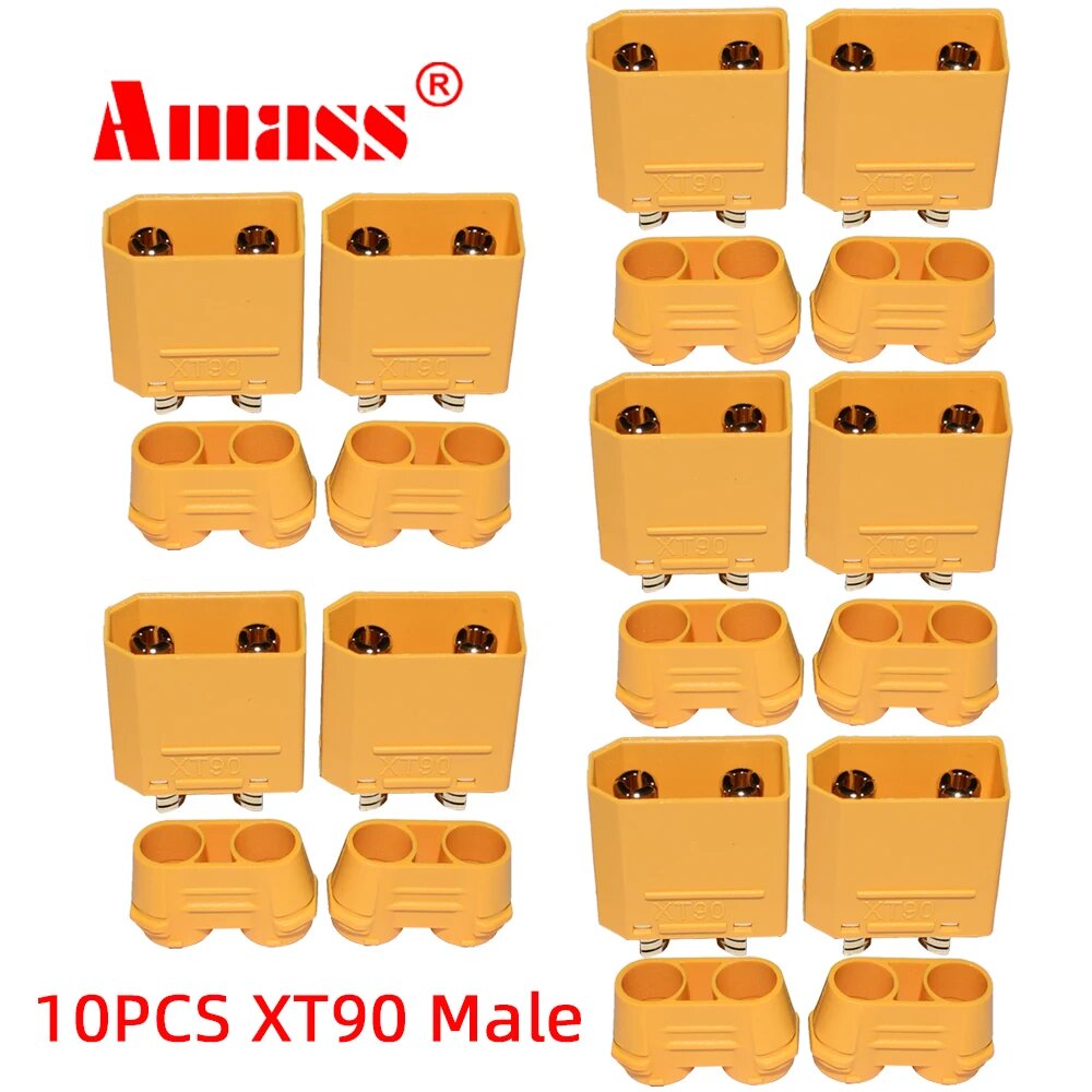 Amass XT90 Male разъем, 10 шт.