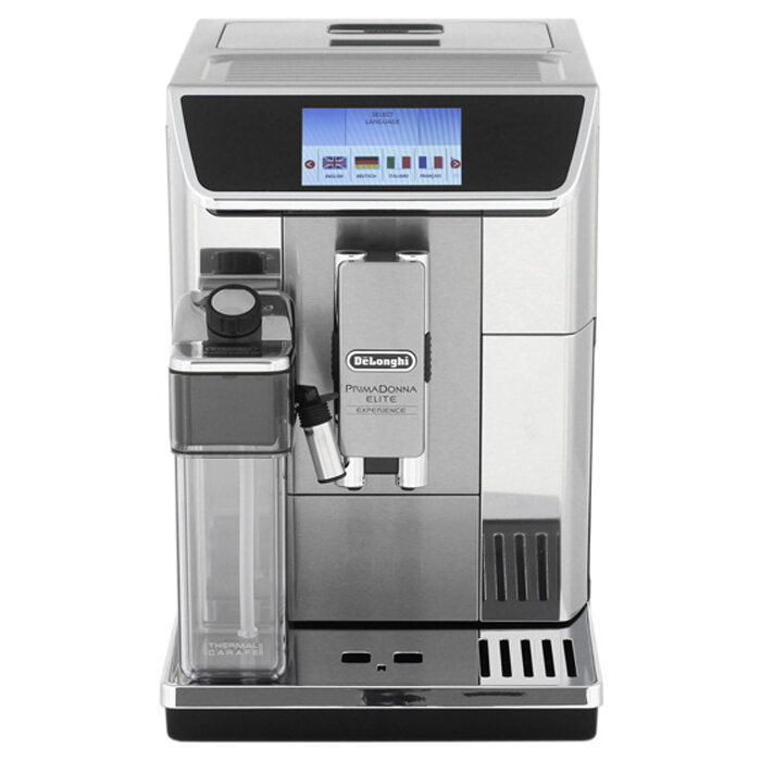 Кофемашина DeLonghi PrimaDonna Elite Experience ECAM650.85. MS, серебристая/черная