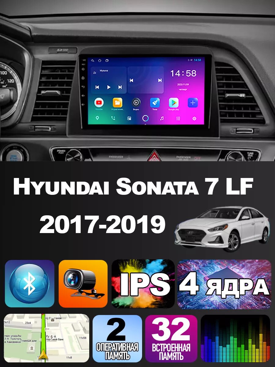 Магнитола Hyundai Sonata 7 LF 2017-2019 2+32GB