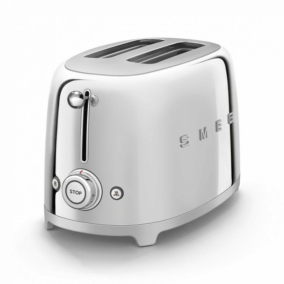 Тостер Smeg TFS01SSEU, 950 Вт, нержавеющая сталь, механический, 2 отделения — фото 1