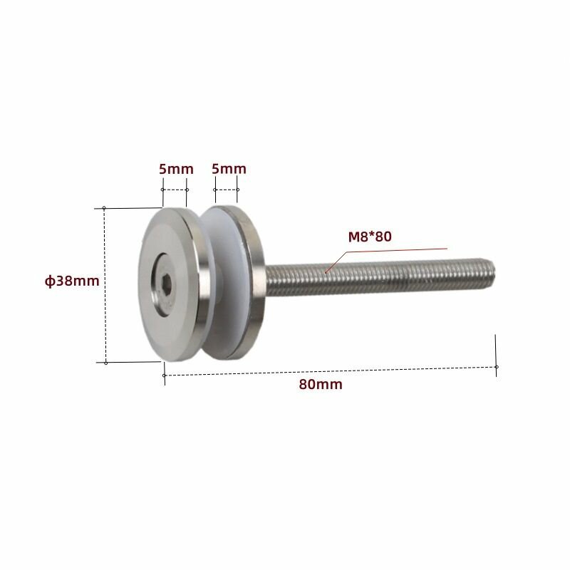 Точечный стеклодержатель из нержавеющей стали для стекла 8-16 мм с отступом от стены 5 мм. 2 шт.
