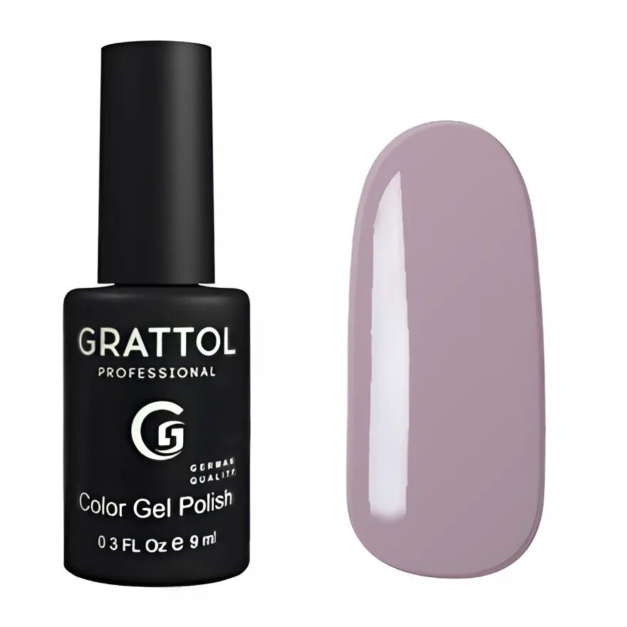 Grattol Color Gel Polish Gray Beige - Гель-лак для ногтей GTC147, 9мл