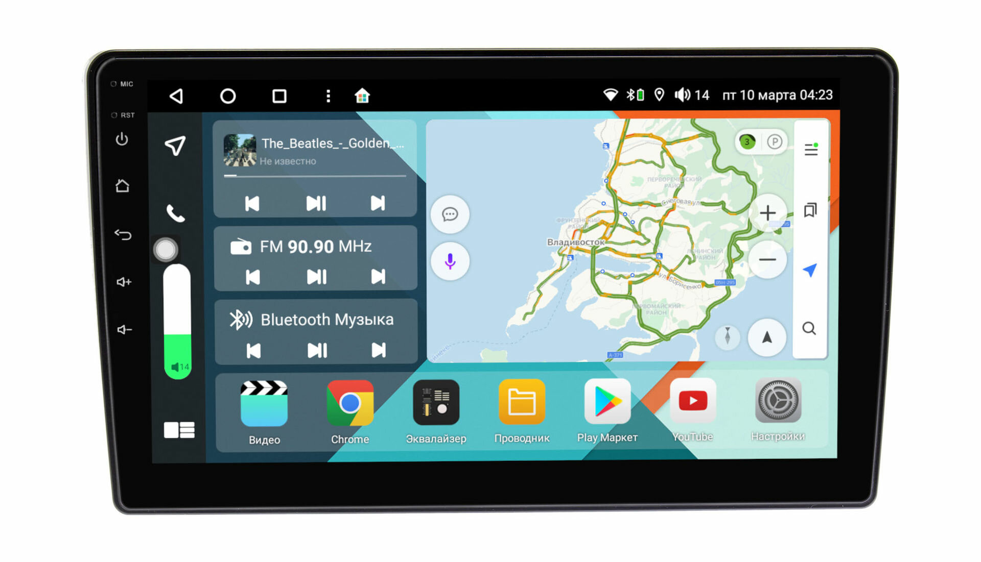 Магнитола Toyota Noah Voxy 2001 - 2007 9 дюймов, 4/64GB, 8 ядер, DSP, 4G, Android 10 / Wide Media