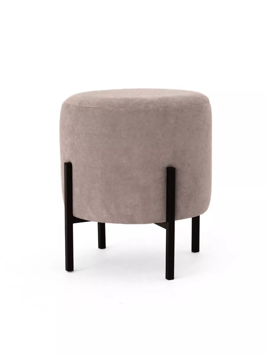 Пуф круглый на металлических ножках