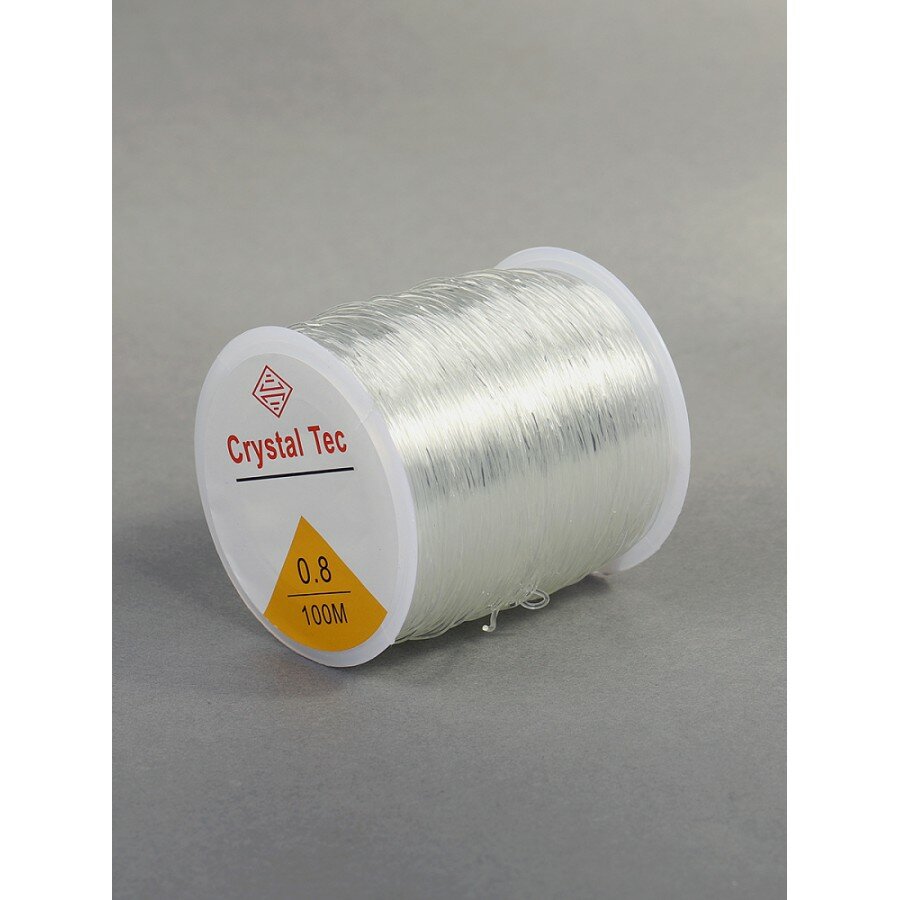 Леска для бусин O0,8 цв. прозрачный уп.100м