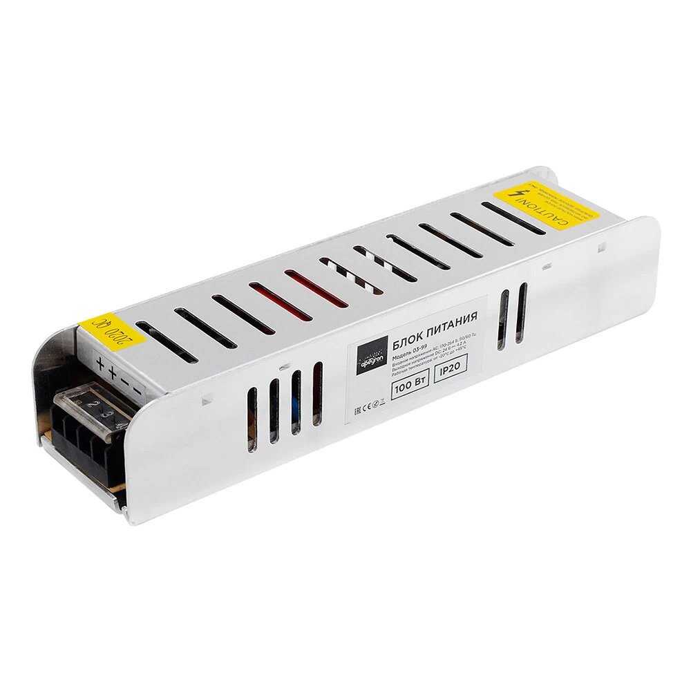 Блок питания для светодиодной ленты Apeyron 220/24 В 100 Вт IP20 (03-99) Apeyron 03-99