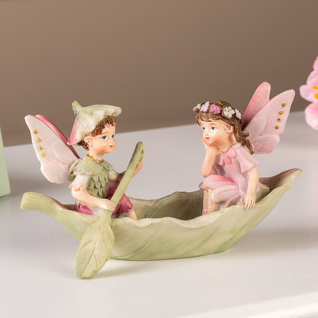 Декоративная фигурка Эльфы Отто и Аве - Весна в долине Ла Брела 13 см, Goodwill, MC37116