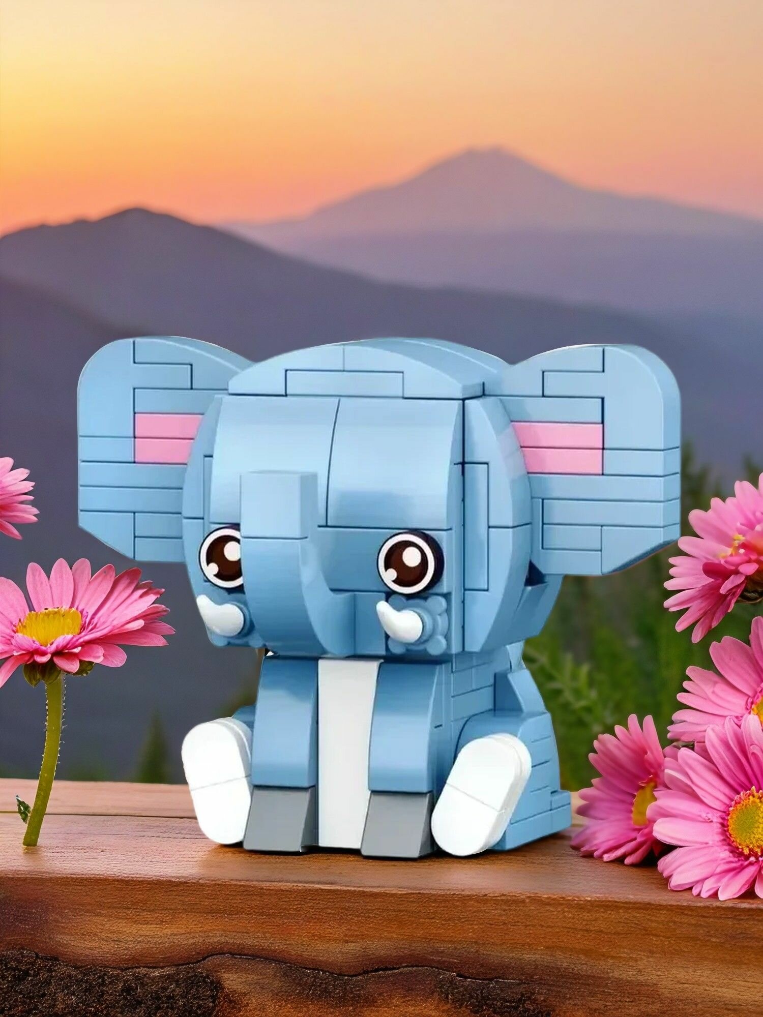 Конструктор PIXI. Слоник, мини блоки, 129 деталей