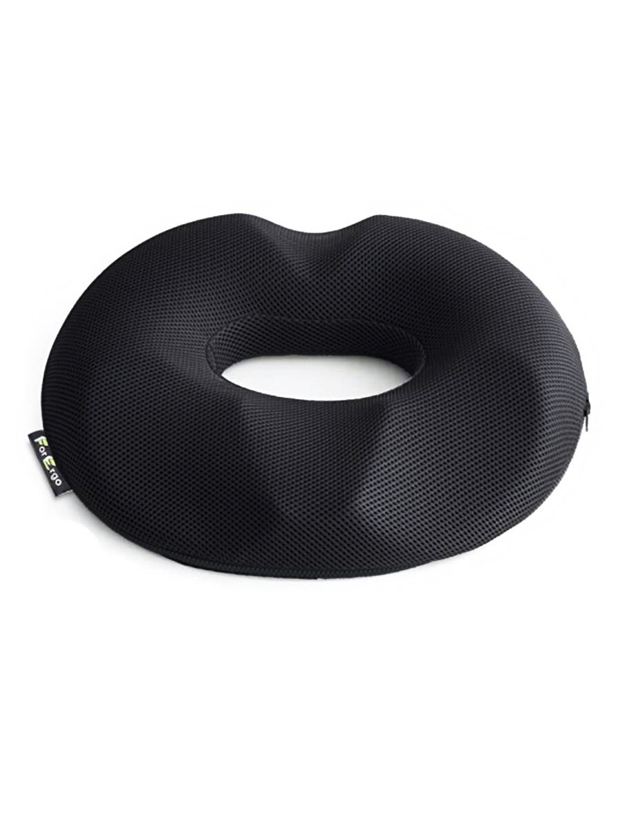 Подушка на стул для сидения "Пончик" с эффектом памяти от геморроя, на кресло компьютерное, в машину