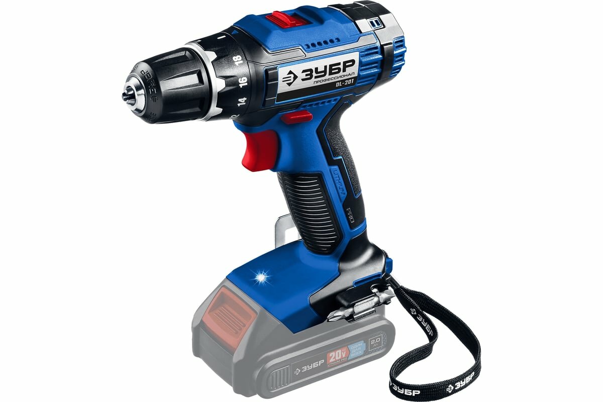 Шуруповерт акк 20В Li-Ion без АКБ Профессионал ЗУБР