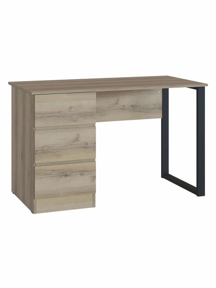 Компьютерный, письменный стол Геральт с ящиками, 120х60х74 см, Дуб Делано