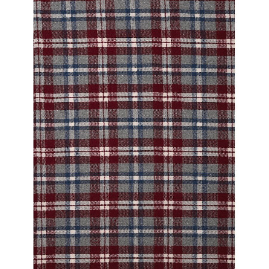 Ткань рубашечная фланель 150 г/м² 80% полиэстер, 20% хлопок шир.150 см TBY. Fl. T555 цв.555 серо-красный уп.2м