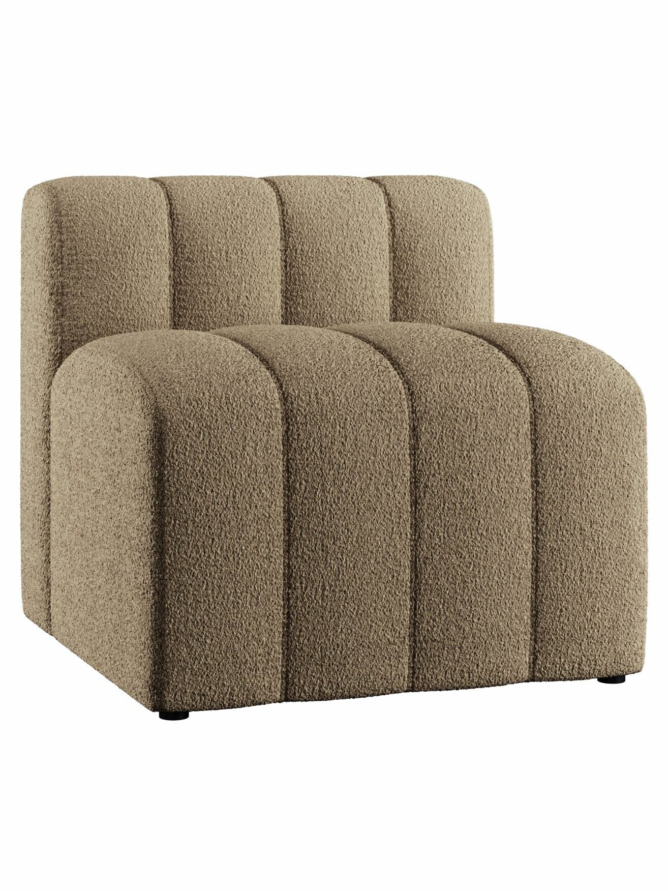 Кухонный диван, уголок Эра, с мягким сиденьем, со спинкой, 67х70х67 см, Мокко, букле