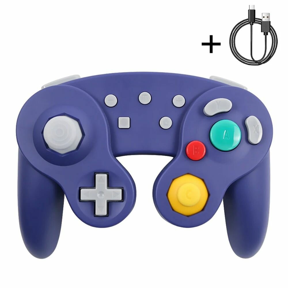 Беспроводной геймпад GC-контроллер для Switch Gamecube/Switch Lite/Steam/ПК Bluetooth-джойстик с двойной вибрацией