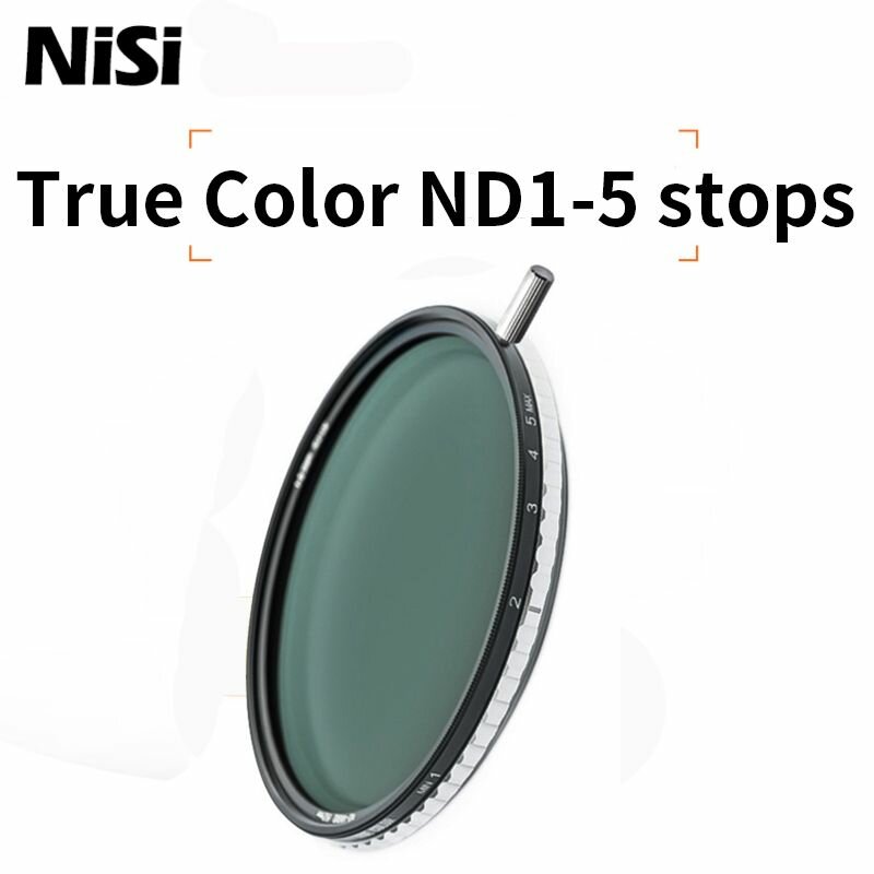 Светофильтр Nisi Swift True Color ND Vario Pro Nano 1-5 Stop Переменный нейтральный фильтр для объективов фотоаппаратов фото- и видеосъемки