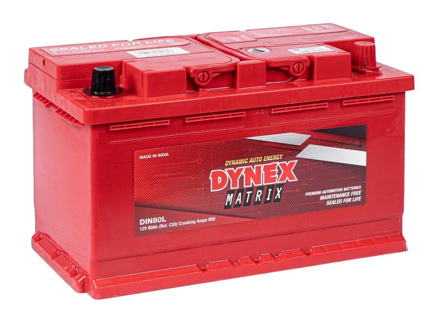 Автомобильный аккумулятор EXIDE Dynex Matrix 80 А·ч 850А (L4 315x75x190)