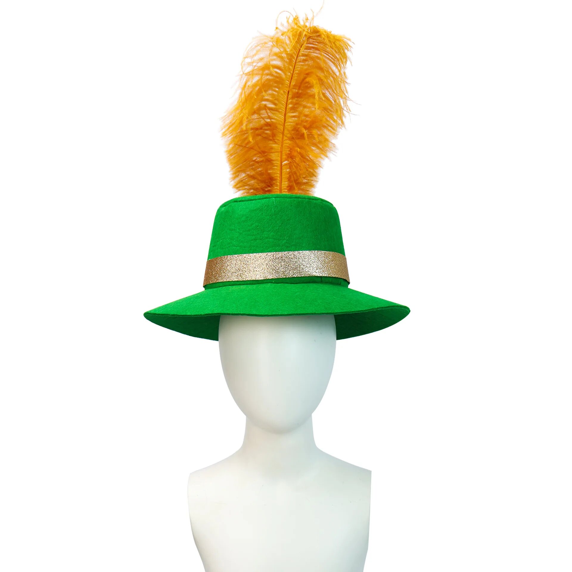 Костюм Кот в сапогах для взрослых и детей Изумрудный, Один размер, green hat