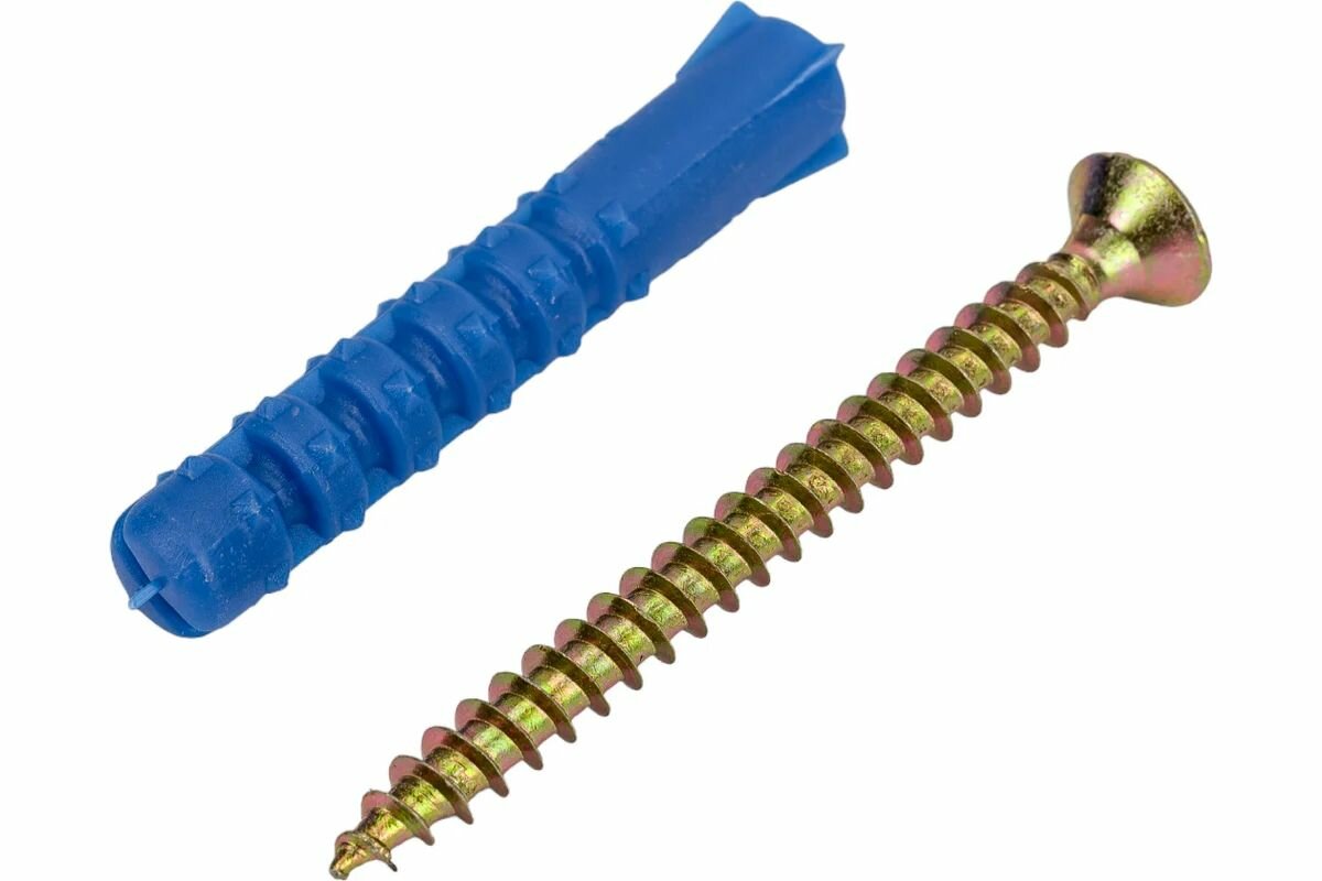 Набор крепления плинтусов VIPкрепеж 10/60 дюбель ежик 2шт/2шт 13018 VIP