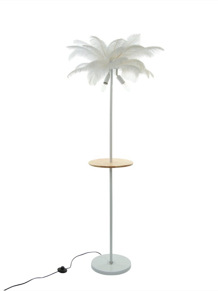Торшер «Перья» 3хE14 40 Вт белый 52×52×155 см
