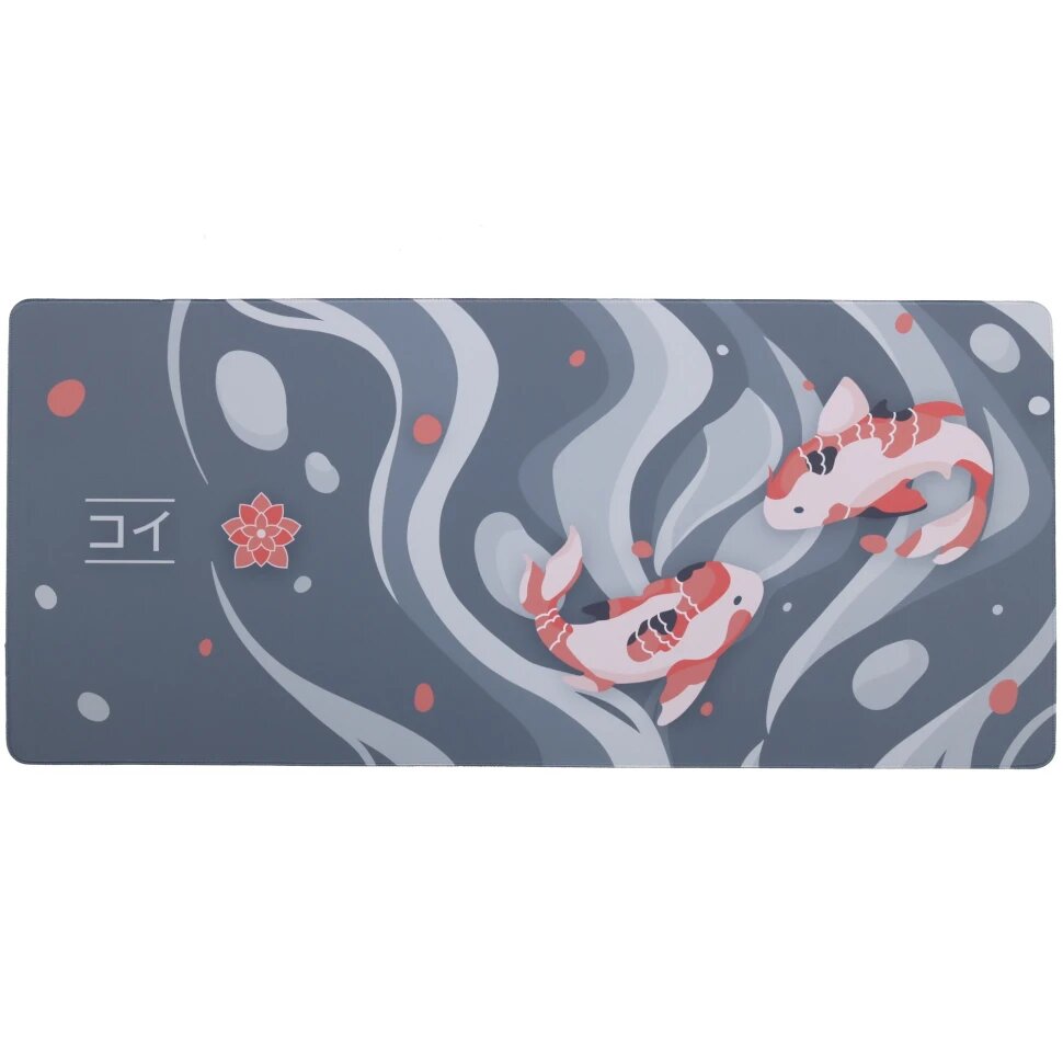 Коврик Red Square Koi (2XL), 900 x 400 x 3, полиэстер, резина, серый