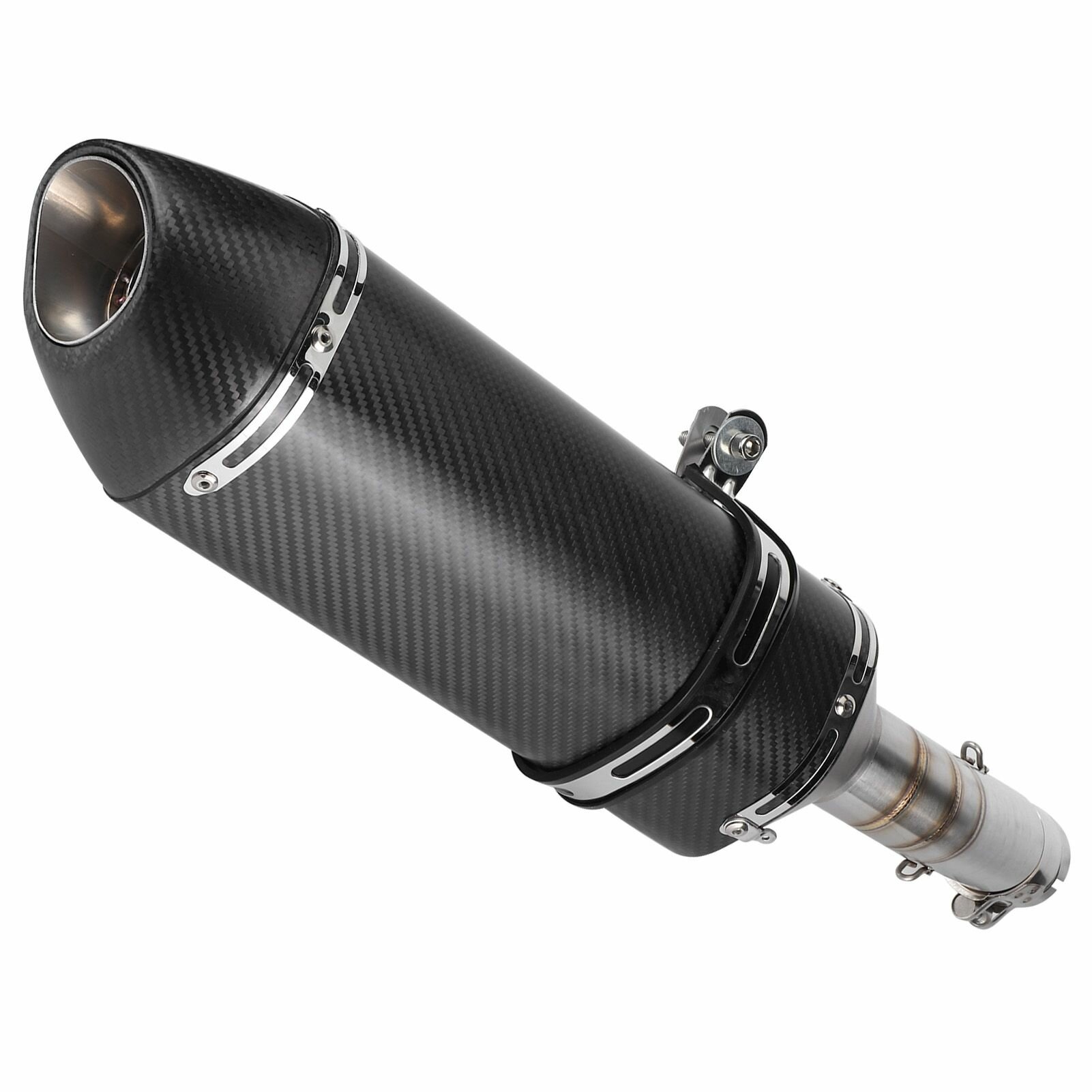 Система выхлопа MidPipeSlipOn с глушителем из углеродного волокна для Honda CBR500R/CB500F/CB500X, улучшенная производительность и легкий монтаж