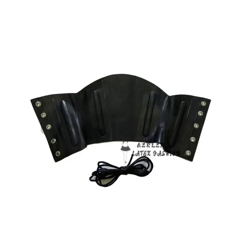 Черный латексный корсет на заказ XXL, black